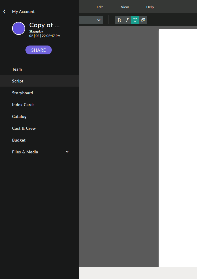 The Stageplay Editor – Celtx Help Center